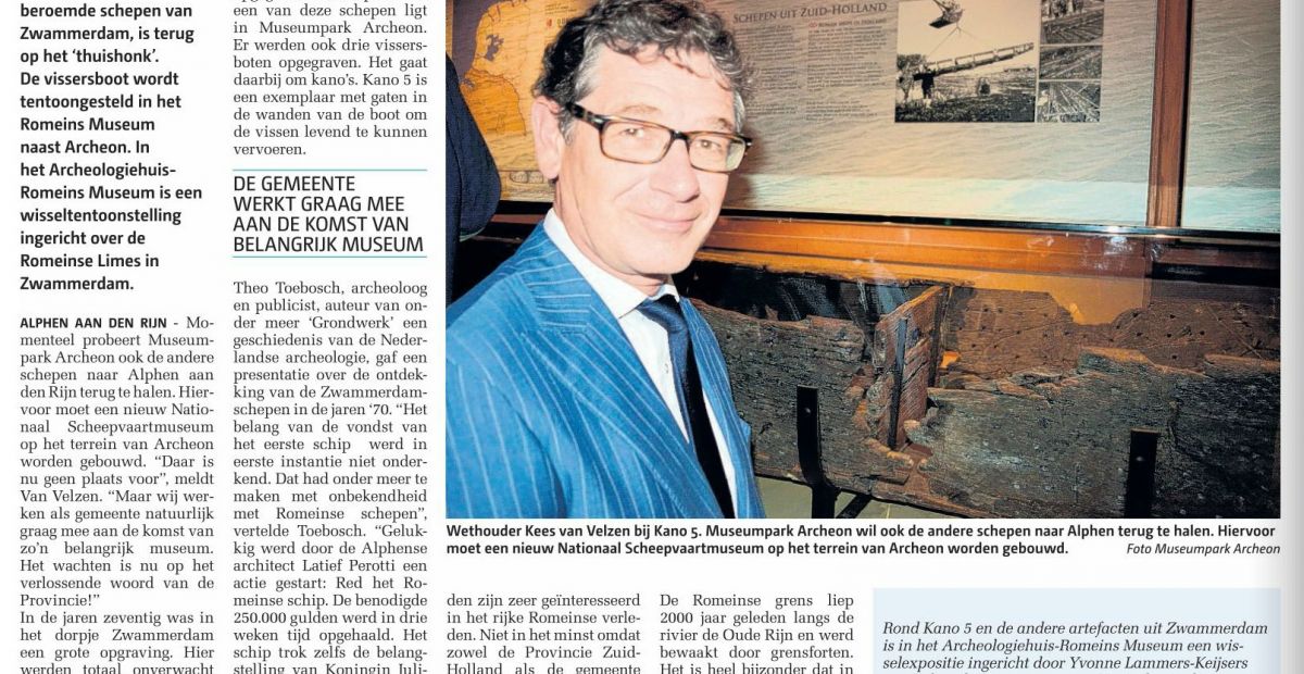 Kano 5 terug in Alphen aan den Rijn | Archeon