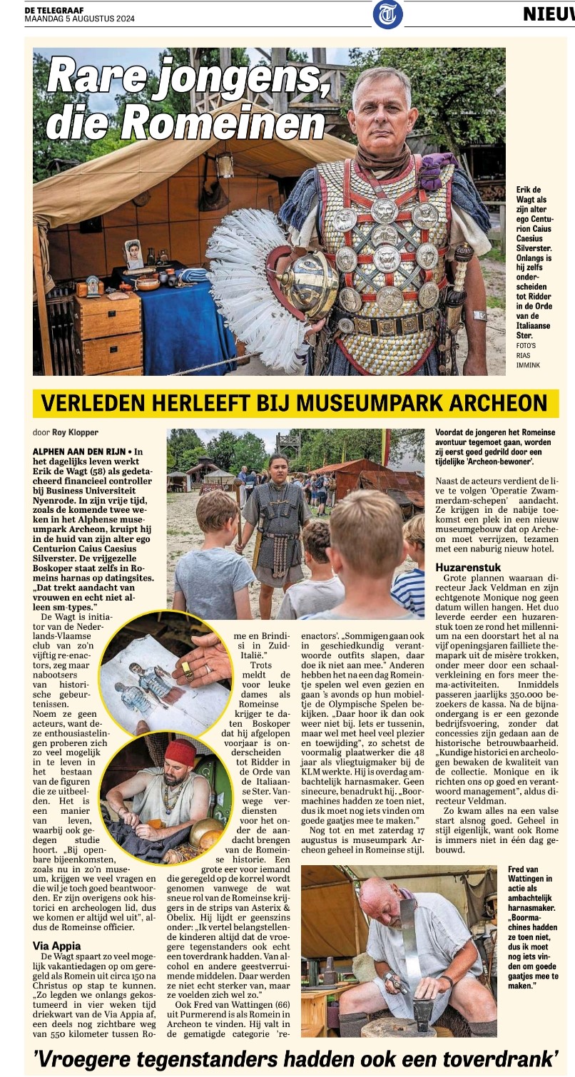 Romeinen behalen Telegraaf | Archeon