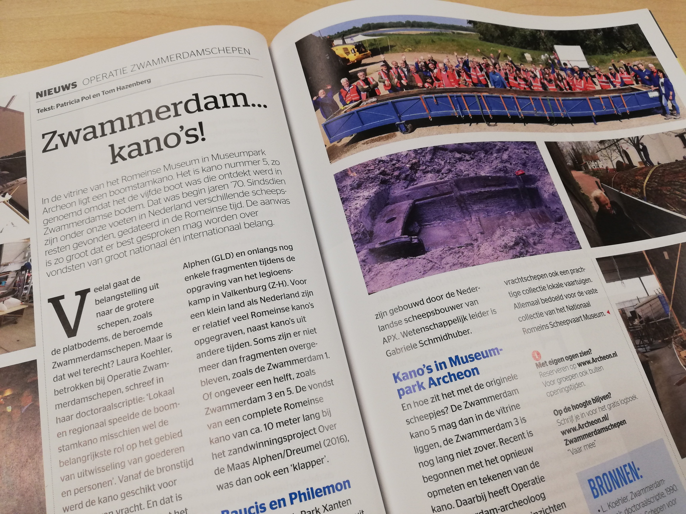 Archeologie Magazine: Zwammerdam… kano’s! | Archeon